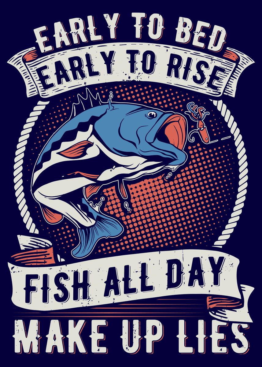 'Fisherman Ruler' Poster, picture, metal print, paint by LaLou | Displate