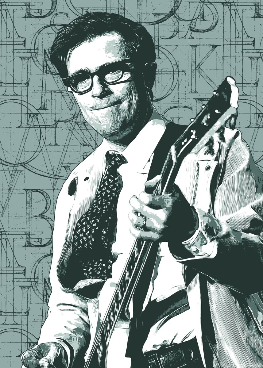 'Rivers cuomo Artwork' Poster, picture, metal print, paint by Rizky ...