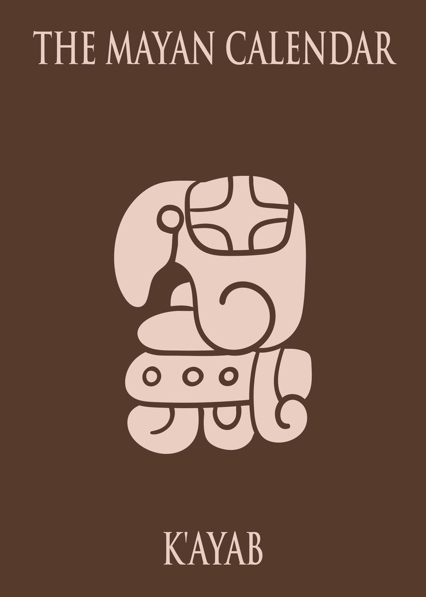 'The Mayan Calendar Kayab' Poster, picture, metal print, paint by ...