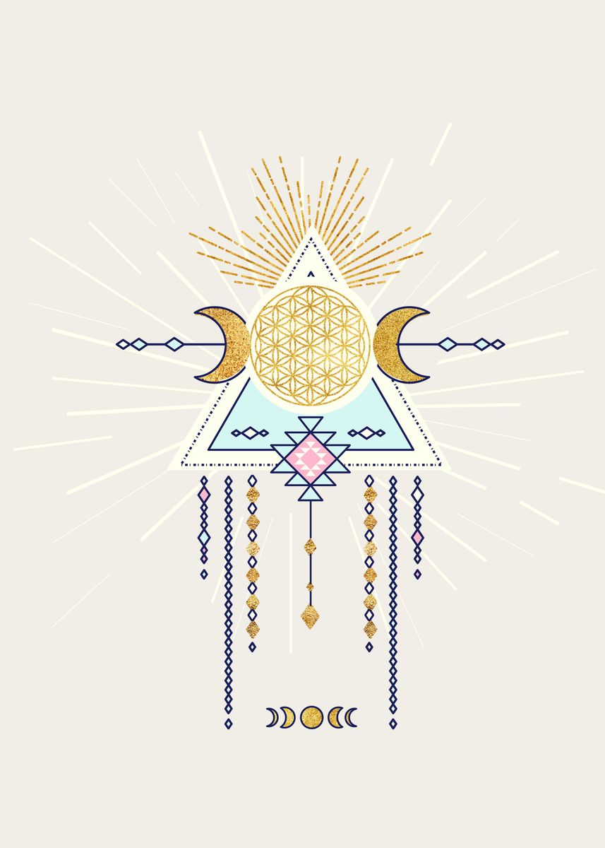 'Sacred illustration' Poster, picture, metal print, paint by showmemars ...