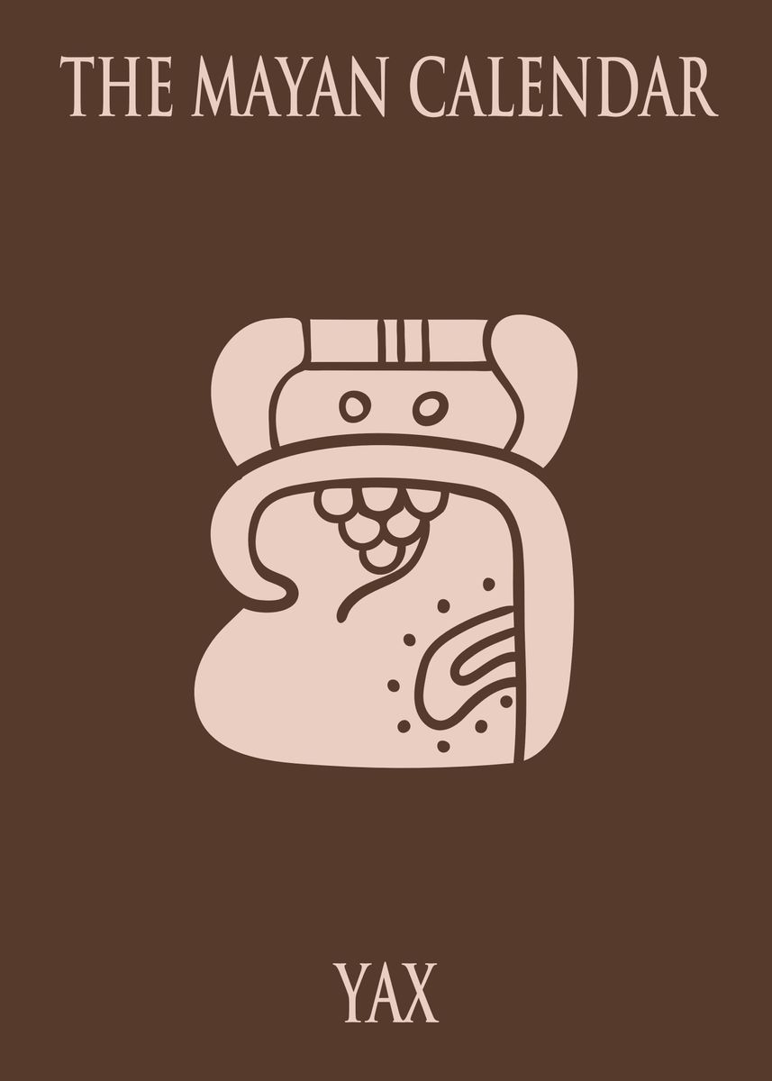 'The Mayan Calendar Yax' Poster, picture, metal print, paint by Poster ...