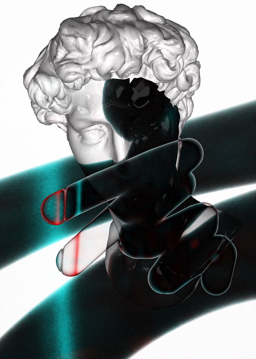 'Blue Silence' Poster by Serg Kalahur | Displate