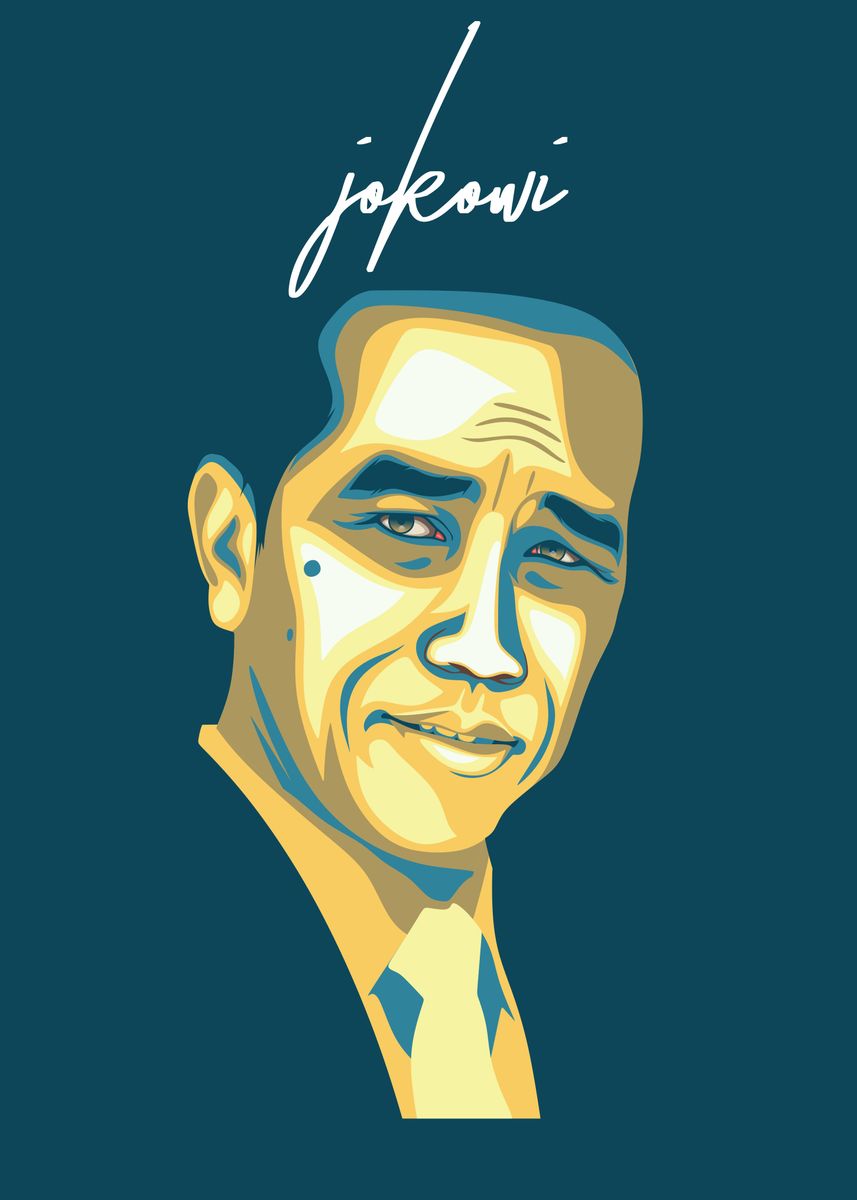 'Jokowi Indonesia PRESIDENT' Poster, picture, metal print, paint by ...