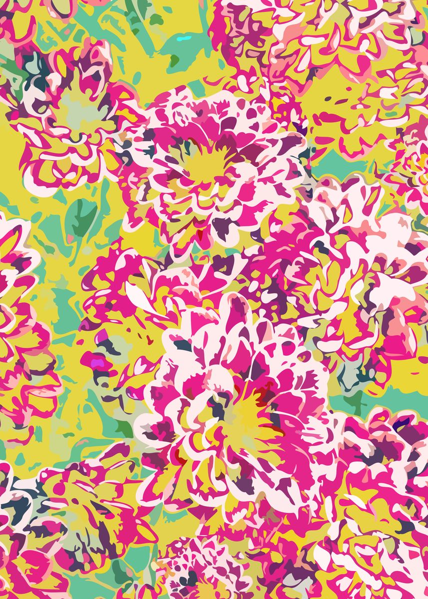 'All Along You Were Bloomin' Poster, picture, metal print, paint by 83 ...