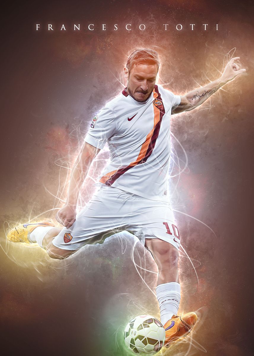 'Francesco Totti' Poster, picture, metal print, paint by The Sulung ...