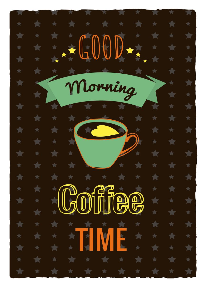 'Its Coffee Time Cafe' Poster, picture, metal print, paint by Poster ...