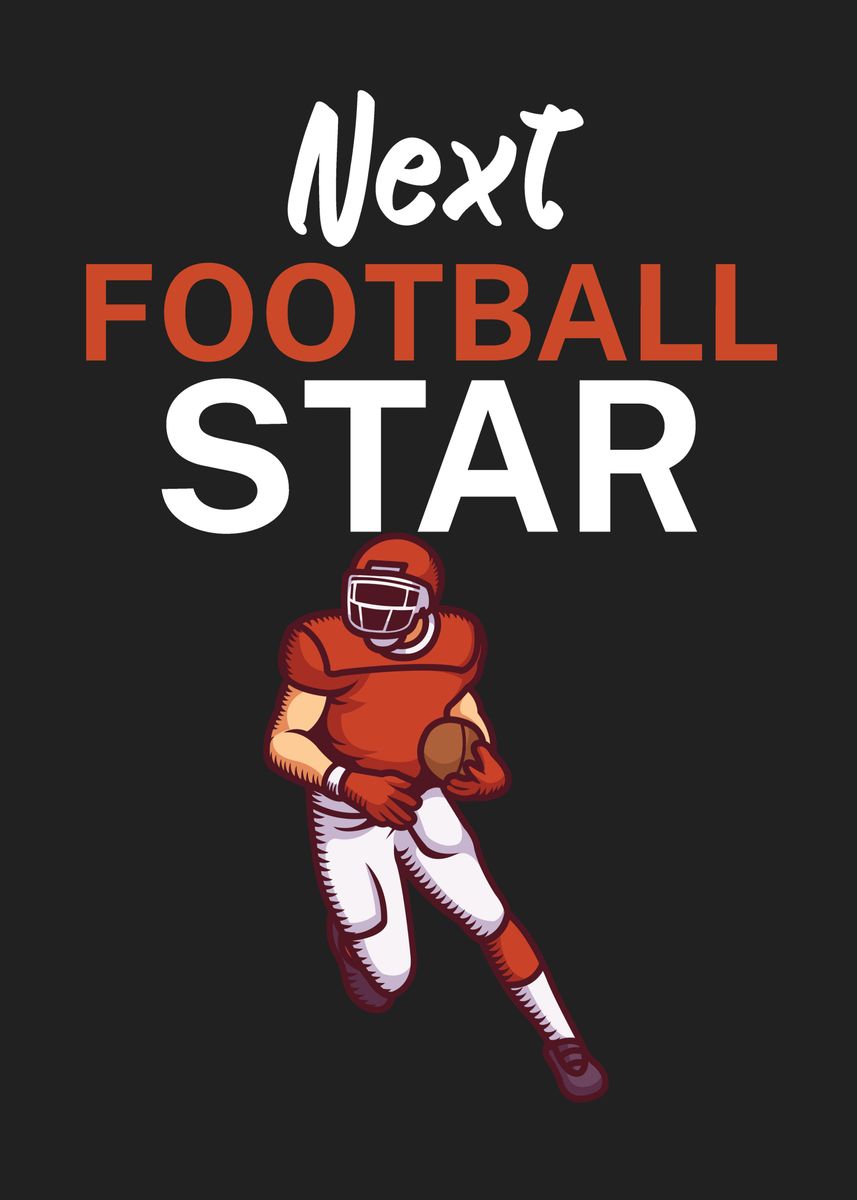 'Football Star' Poster by maxdesign | Displate