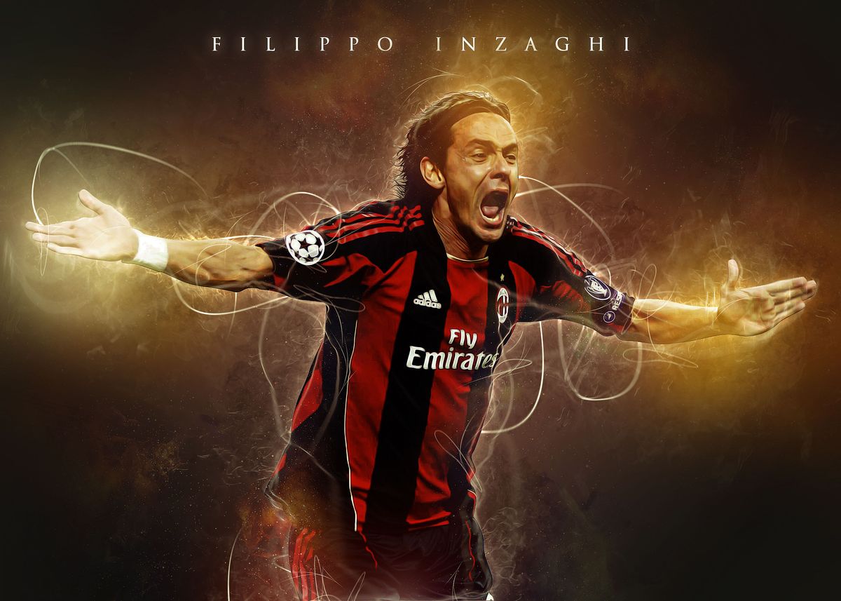 'Filippo Inzaghi' Poster by The Sulung | Displate