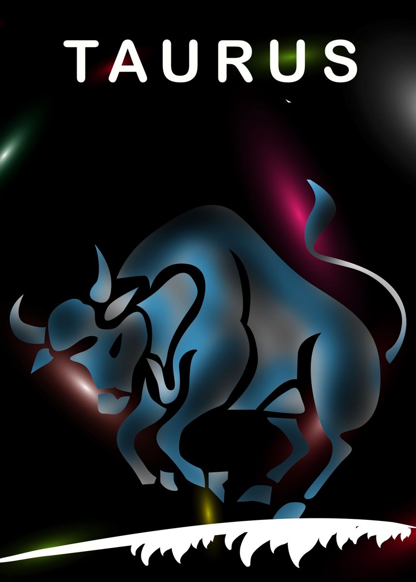 'zodiac bull' Poster, picture, metal print, paint by luigi diamanti ...