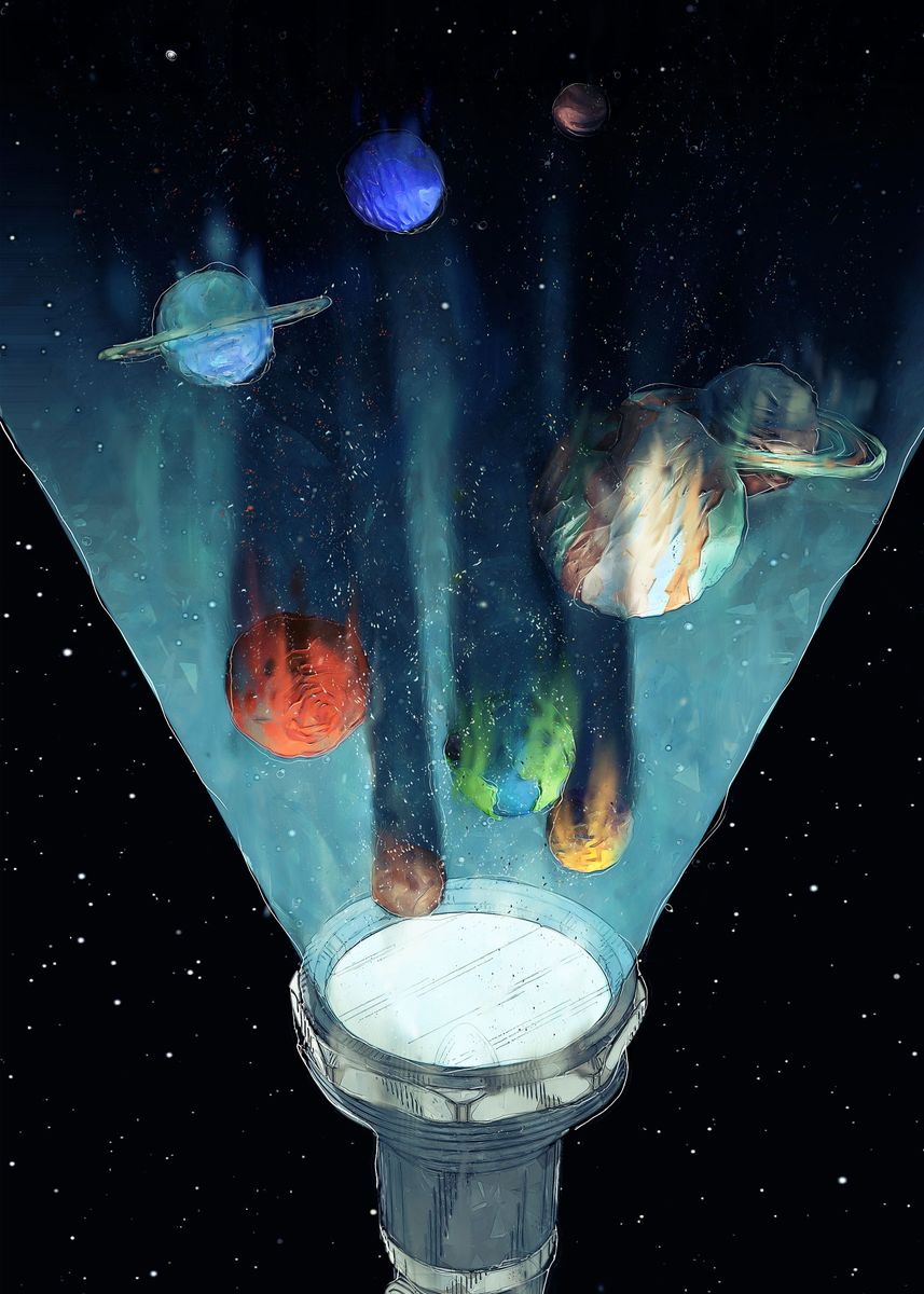 'Lit Up The Sky' Poster, picture, metal print, paint by Thanh Nguyen ...