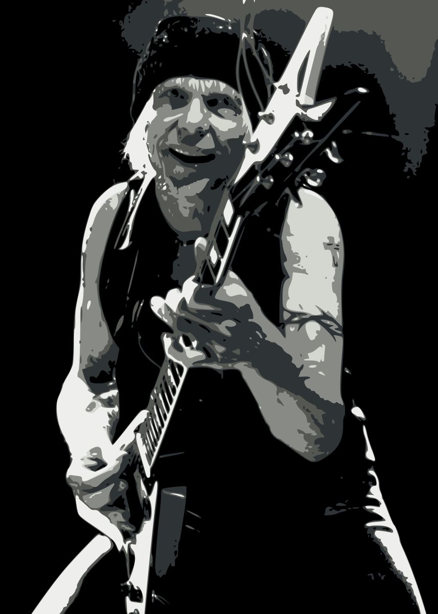 'Michael Schenker' Poster, picture, metal print, paint by Josh B | Displate