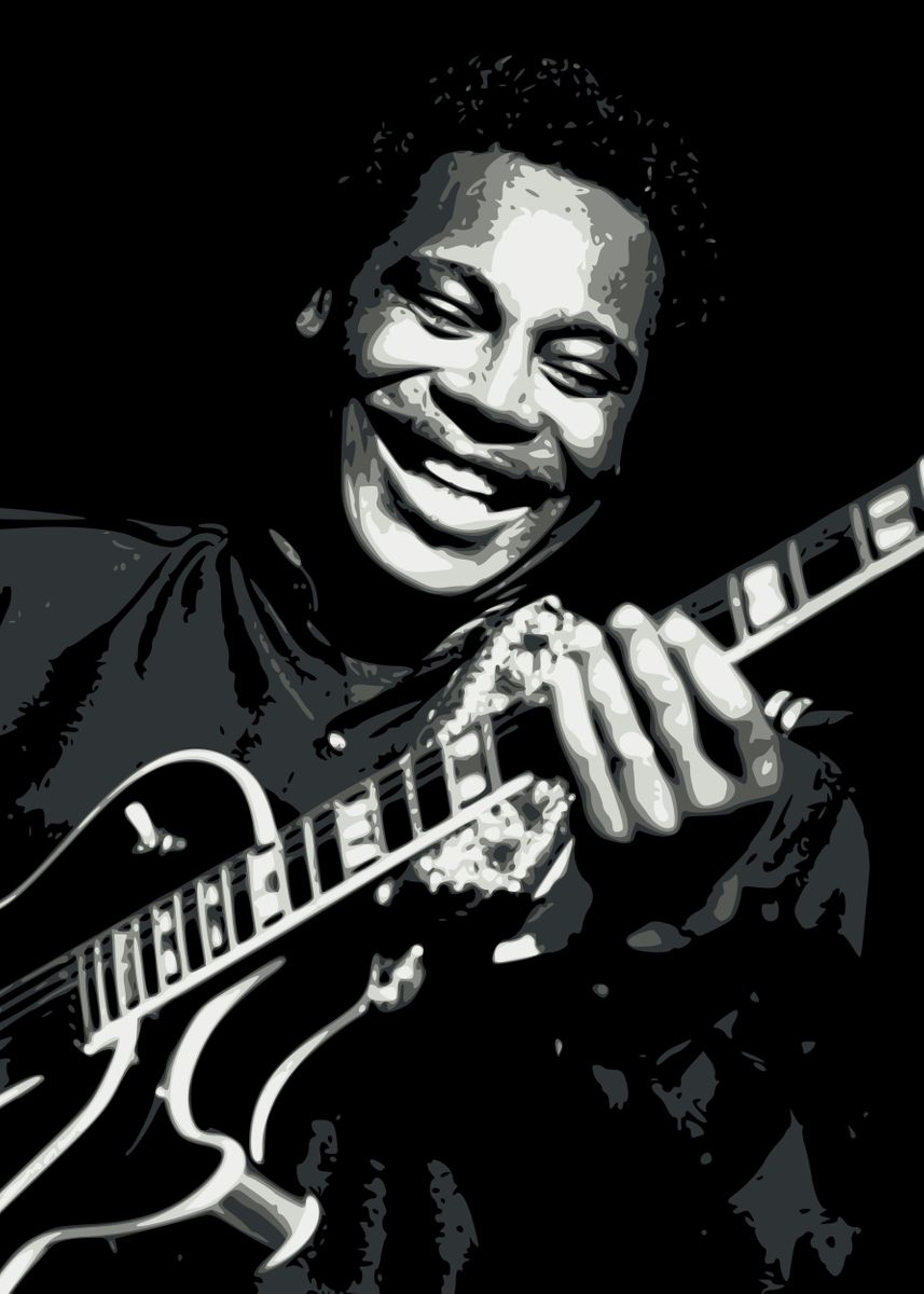 'George Benson' Poster, picture, metal print, paint by Josh B | Displate