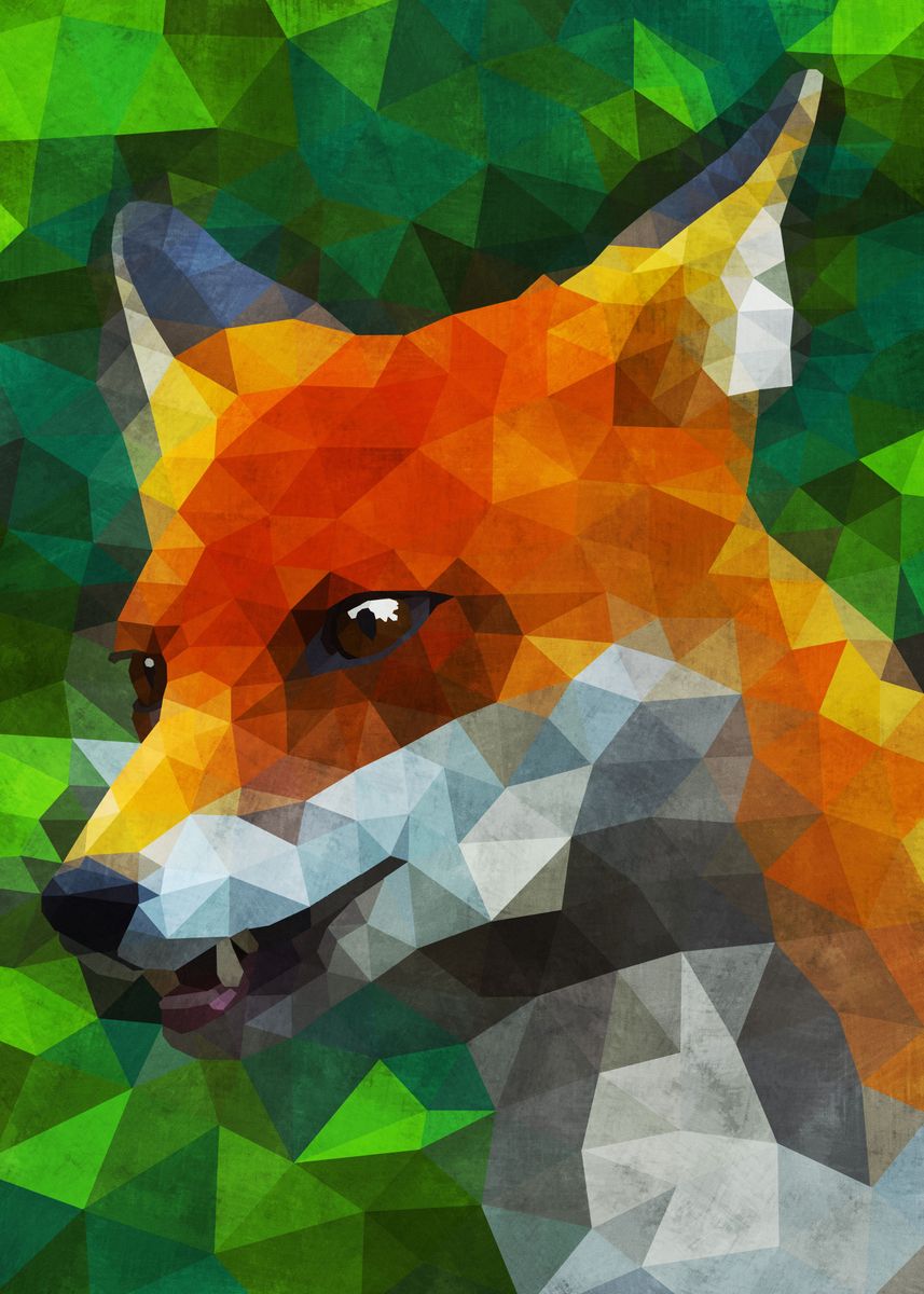 'Fox' Poster by Kunyah | Displate