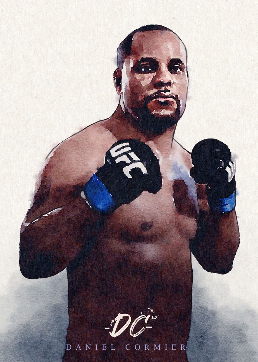 'Daniel Cormier' Poster, picture, metal print, paint by aciel eden ...