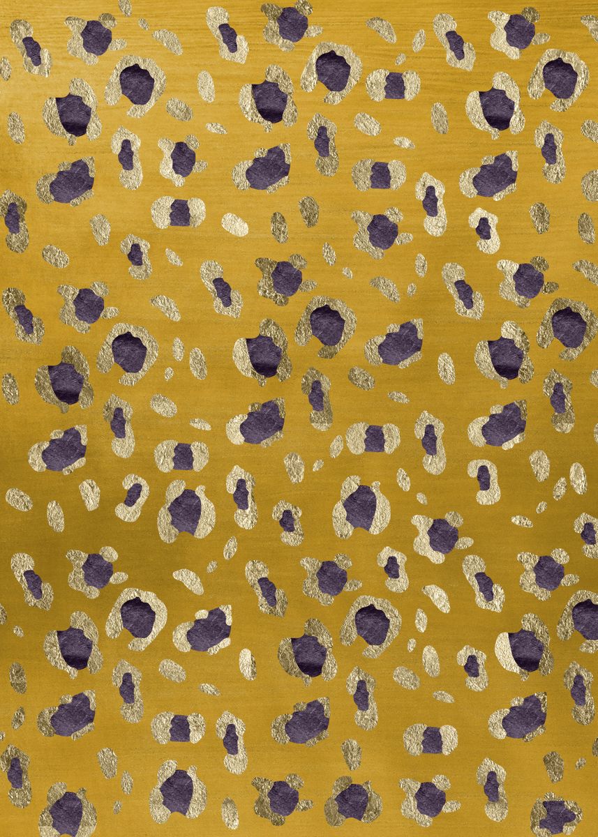 'Leopard Animal Glam 10' Poster, picture, metal print, paint by Anita's ...