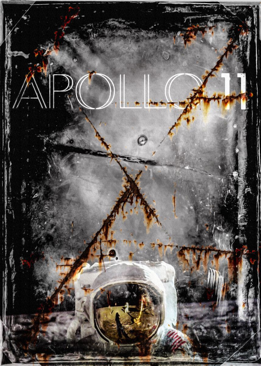 'Apollo 11 ' Poster, picture, metal print, paint by Kaye Luca | Displate