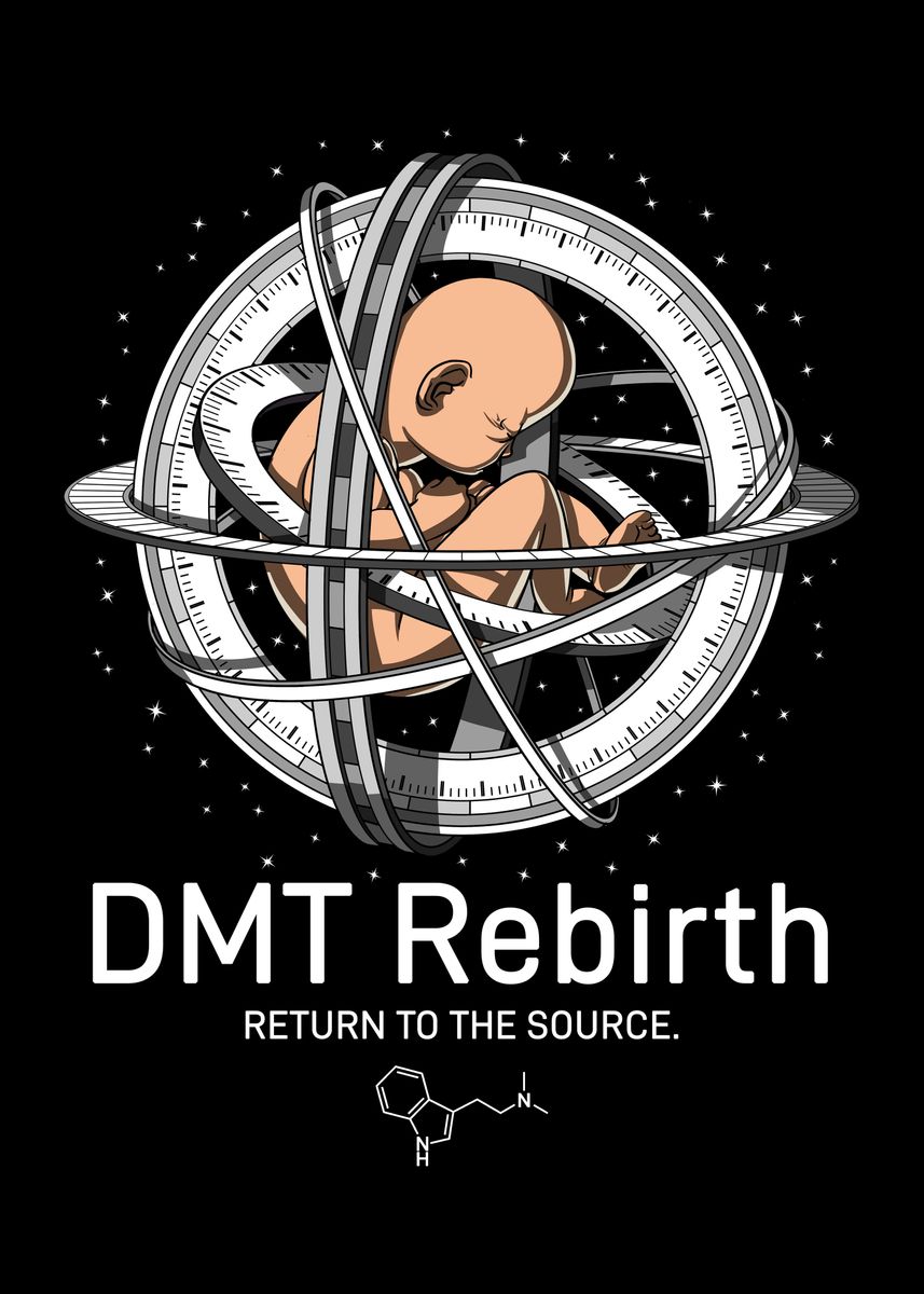 'Psychedelic DMT Space Trip' Poster, picture, metal print, paint by ...