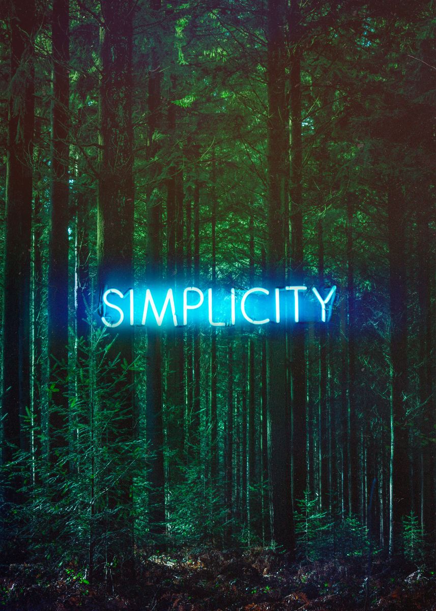 'The Simple' Poster by seam less | Displate