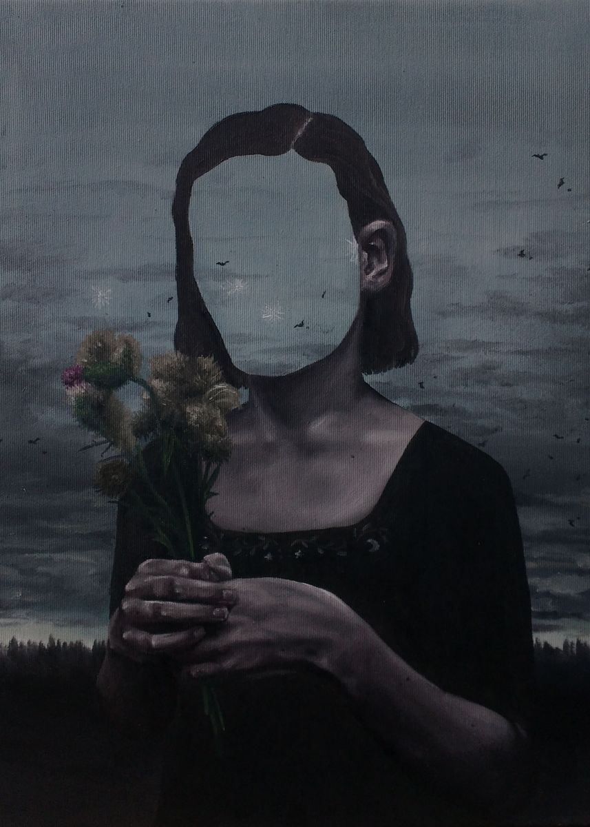 'Faceless' Poster, picture, metal print, paint by Selina Meiers | Displate