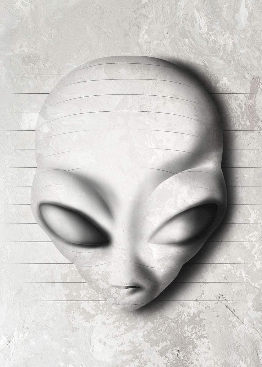 'Alien Out of Dimension' Poster, picture, metal print, paint by Matej ...