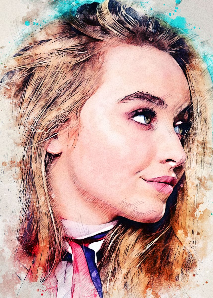 'Sabrina Carpenter Sketch' Poster, picture, metal print, paint by ...