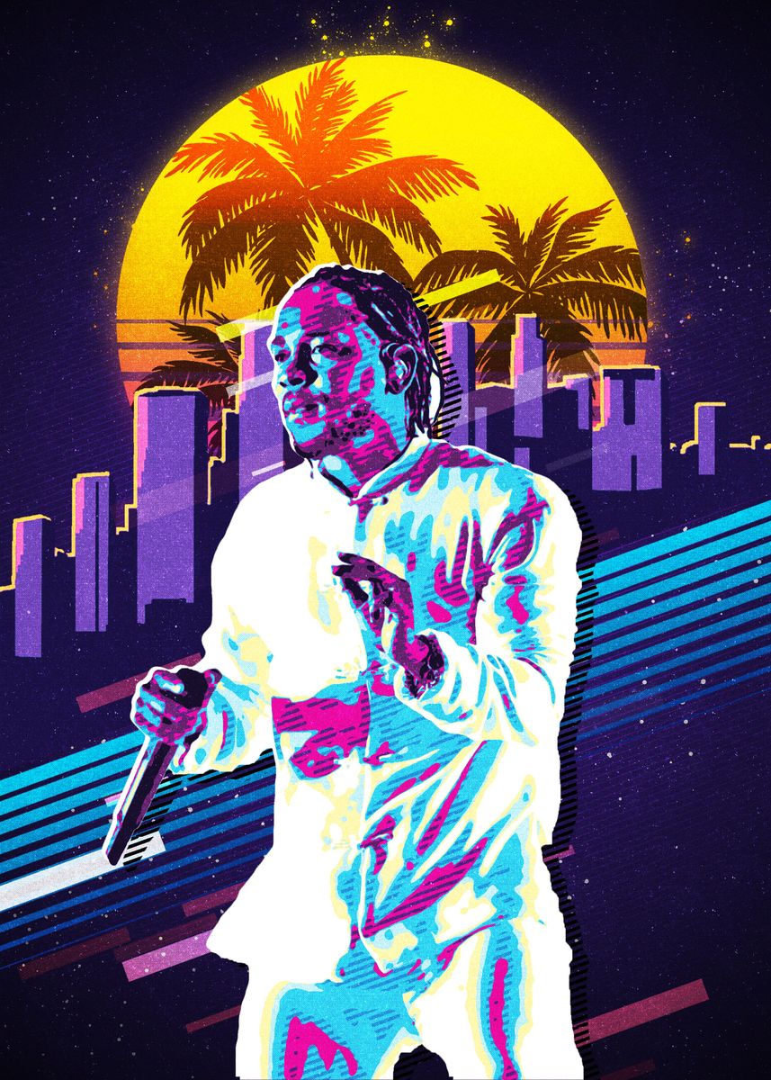 'Kendrick Lamar Duckworth' Poster, picture, metal print, paint by ...
