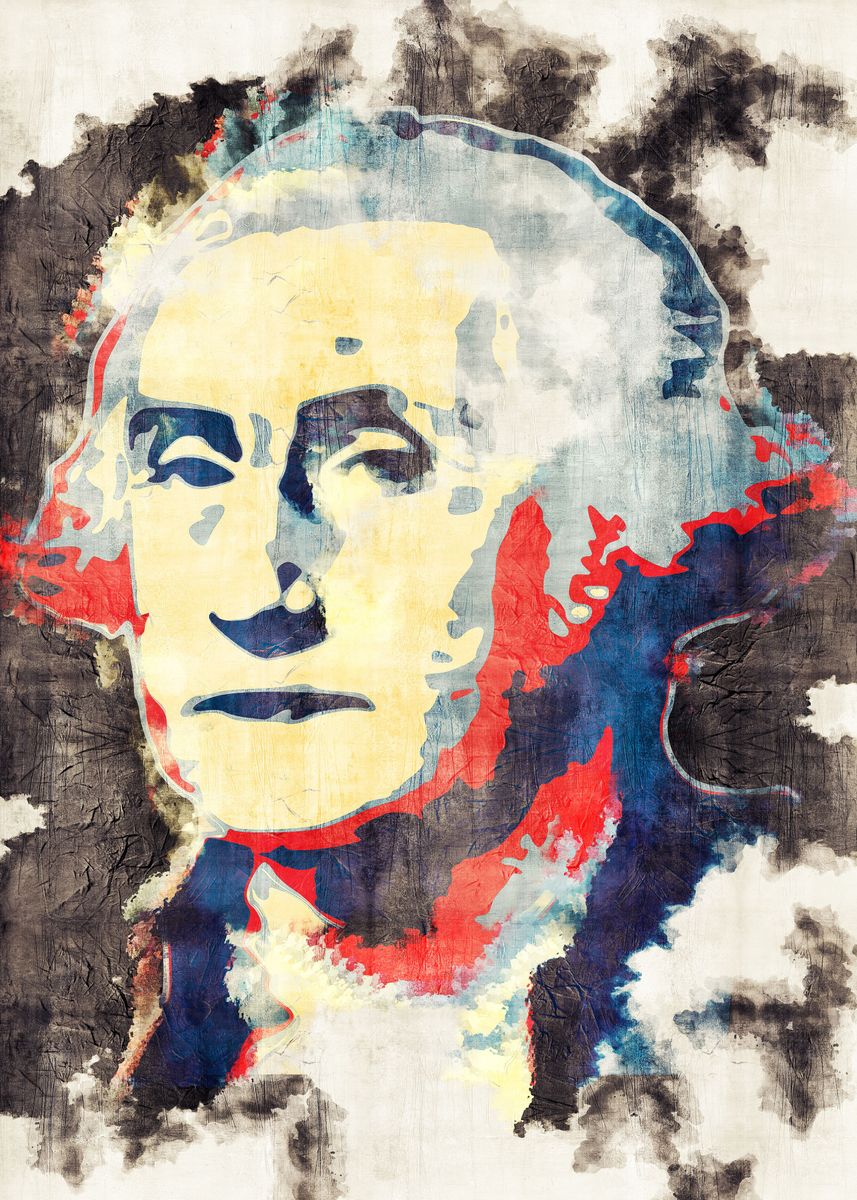 'George Washington' Poster, picture, metal print, paint by Filip ...