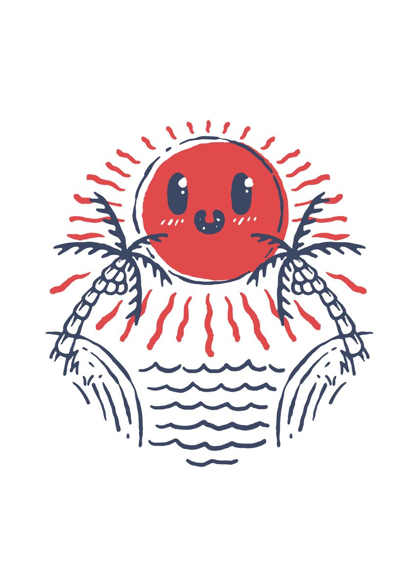 'Hello Sunset' Poster, picture, metal print, paint by Quilimo Studio ...