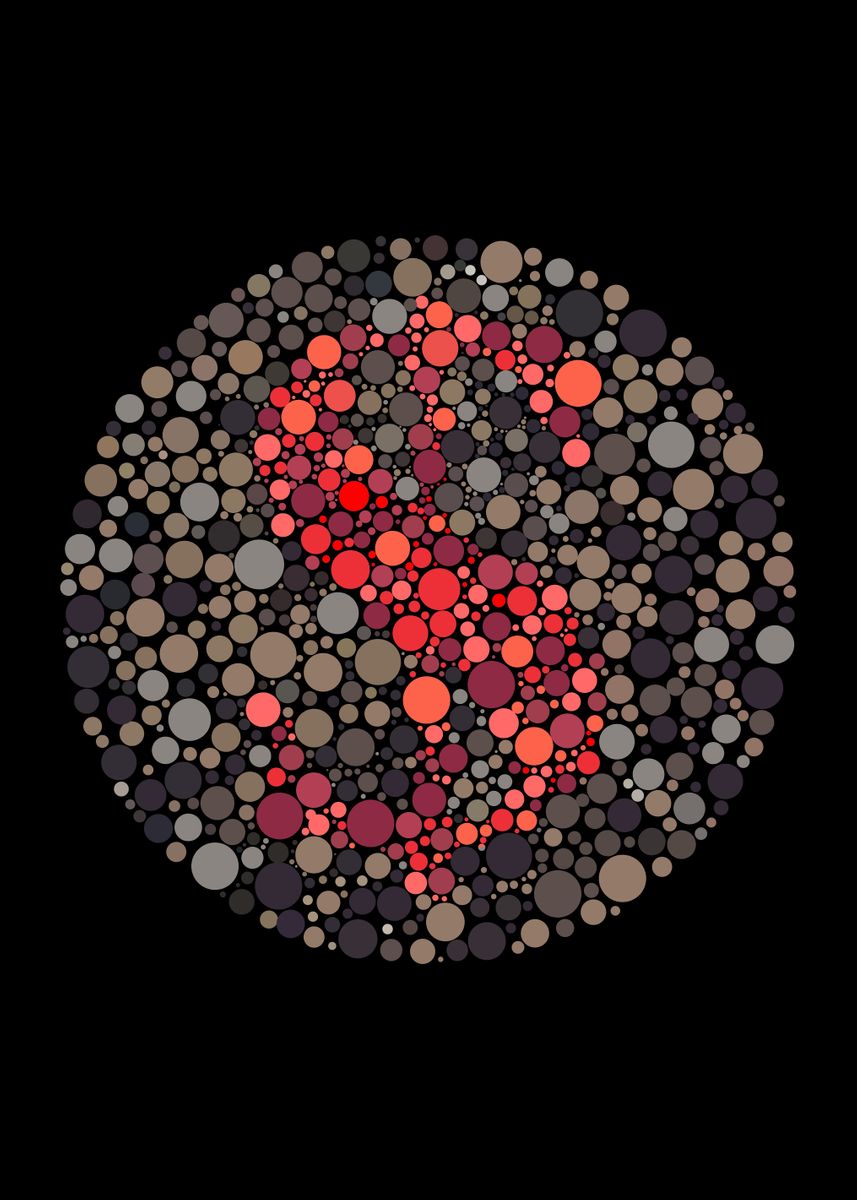 'DOLLAR ISHIHARA TEST' Poster, picture, metal print, paint by Most ...