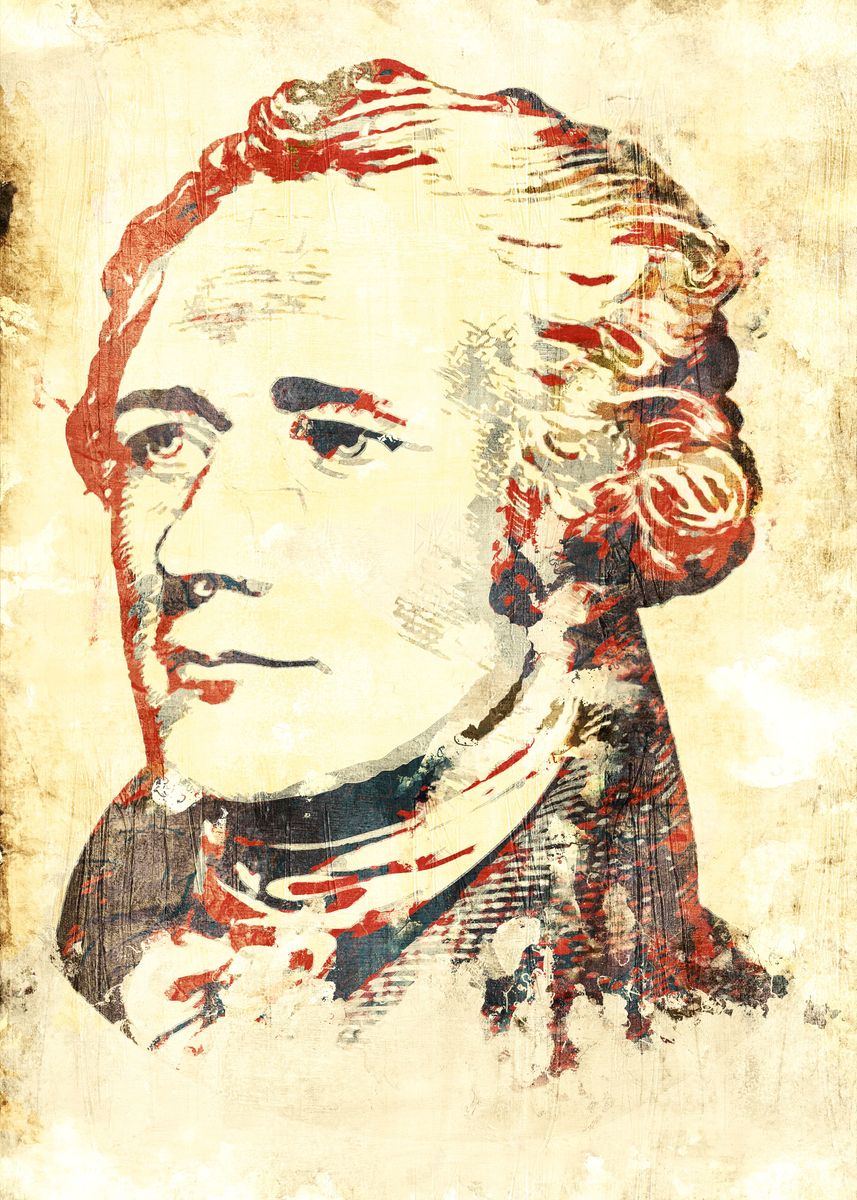 'Alexander Hamilton' Poster, picture, metal print, paint by Filip ...