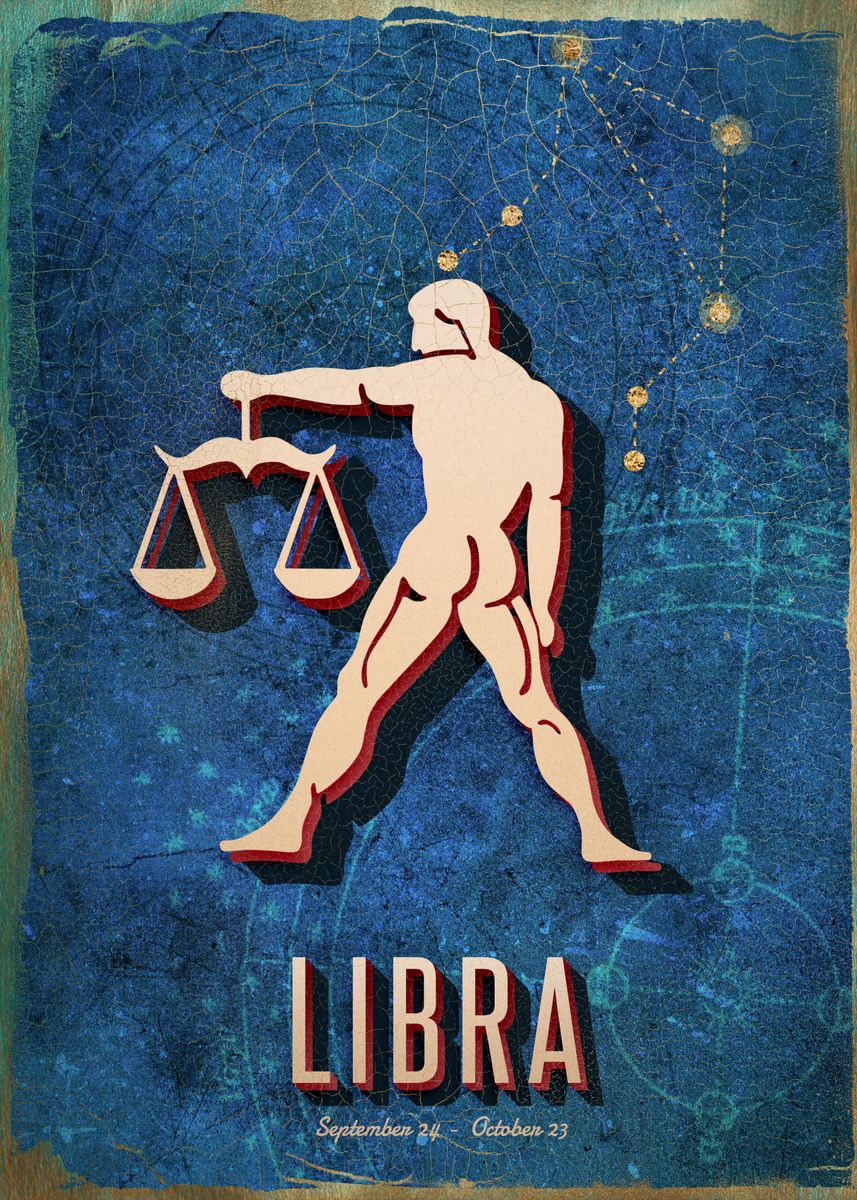 'LIBRA' Poster, picture, metal print, paint by Studio Six | Displate