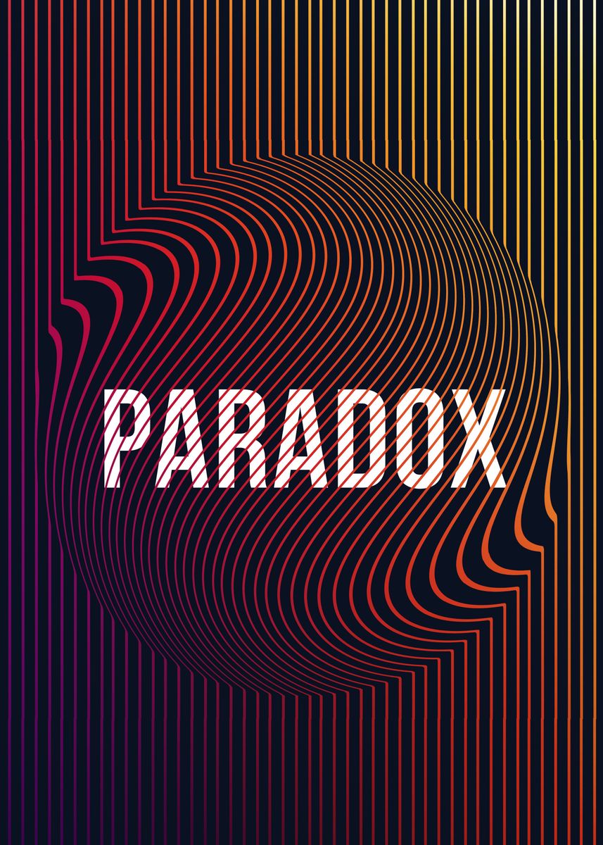 'PARADOX Trippy Visual Ar' Poster, picture, metal print, paint by ...