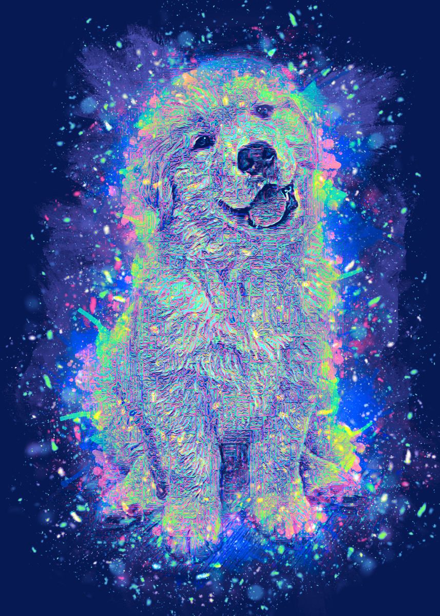 'Dog' Poster, picture, metal print, paint by Sherlock Wijaya | Displate