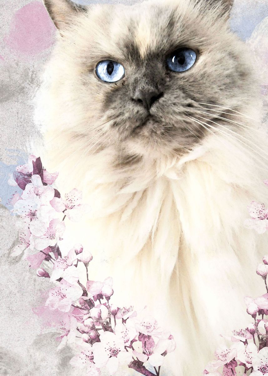 'Watercolor Kitty' Poster by DestroyedPixel | Displate