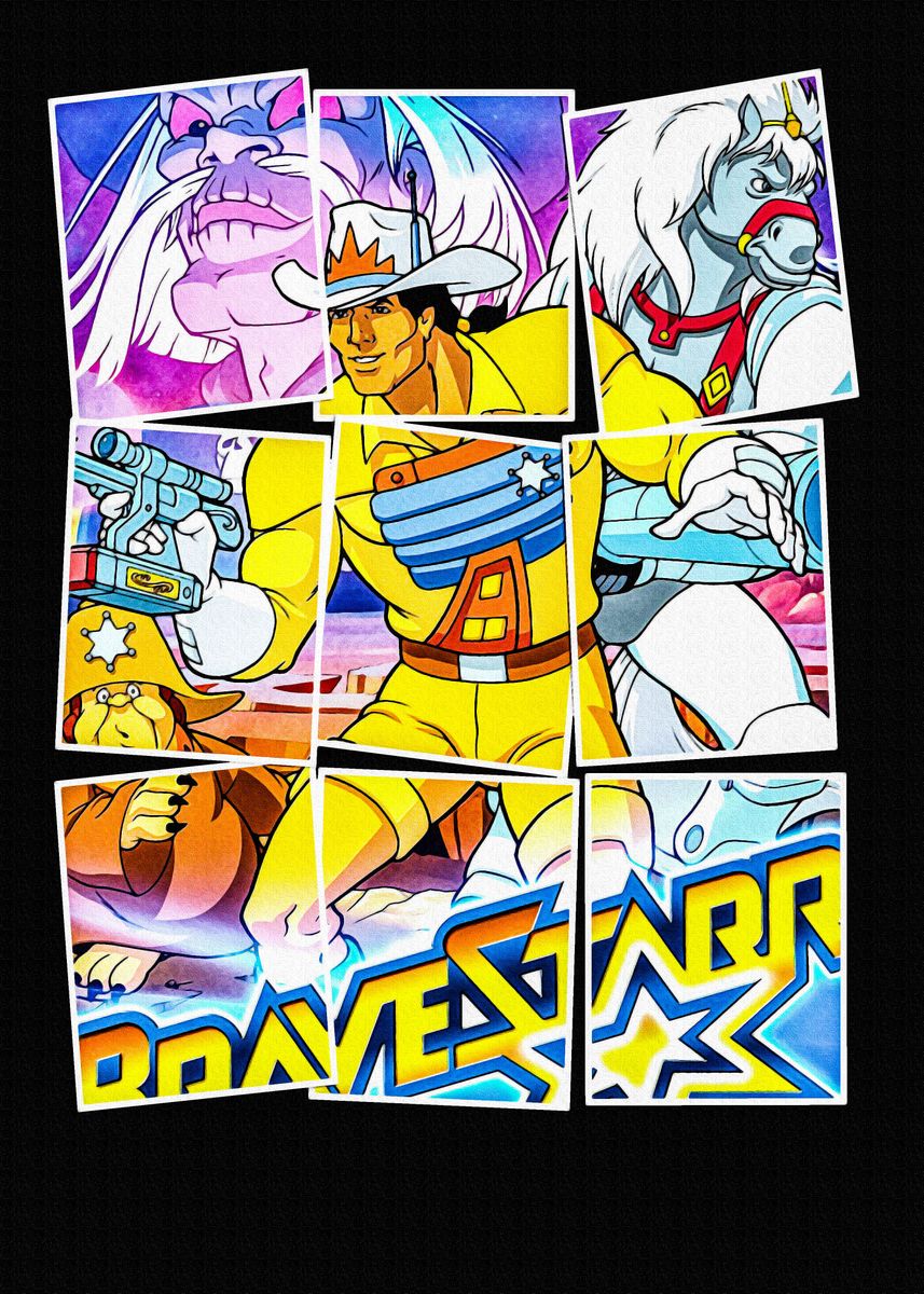 'BraveStarr' Poster, picture, metal print, paint by Kaye Luca | Displate