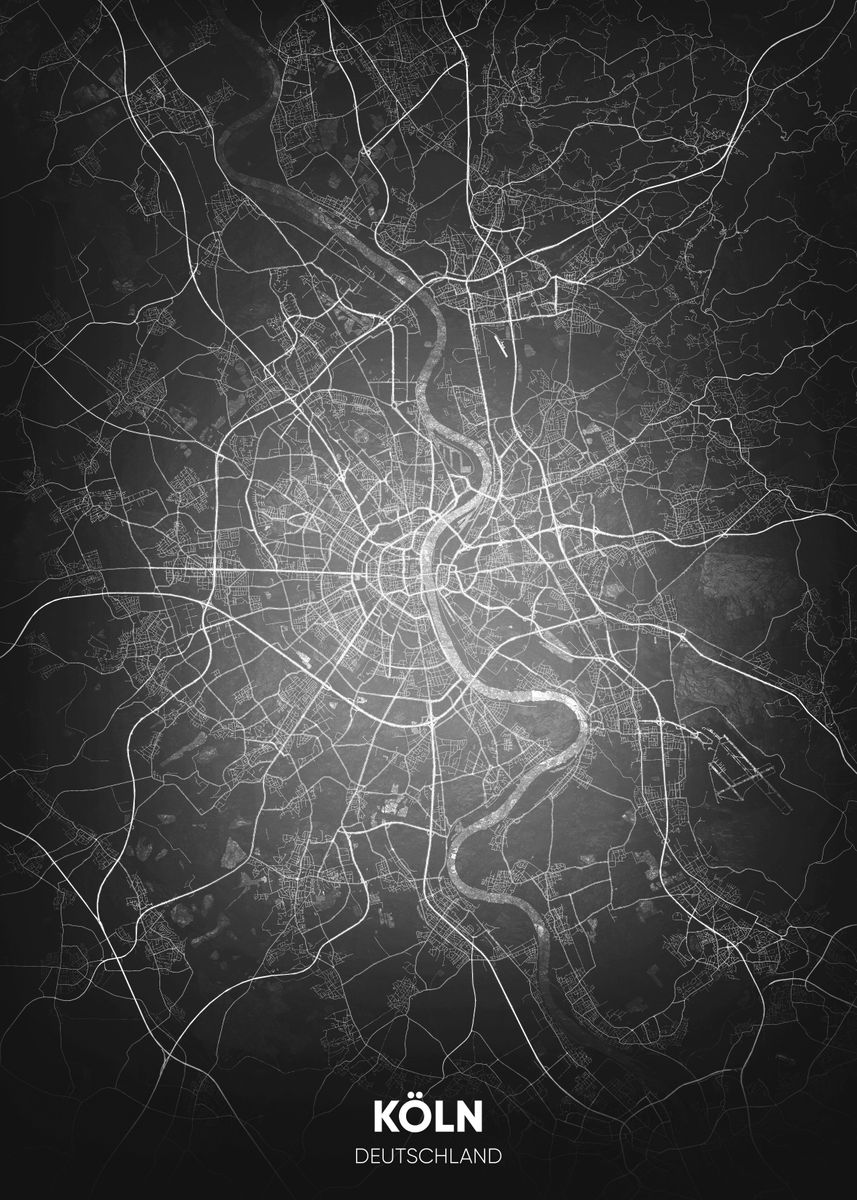 'koeln cologne germany' Poster, picture, metal print, paint by ...