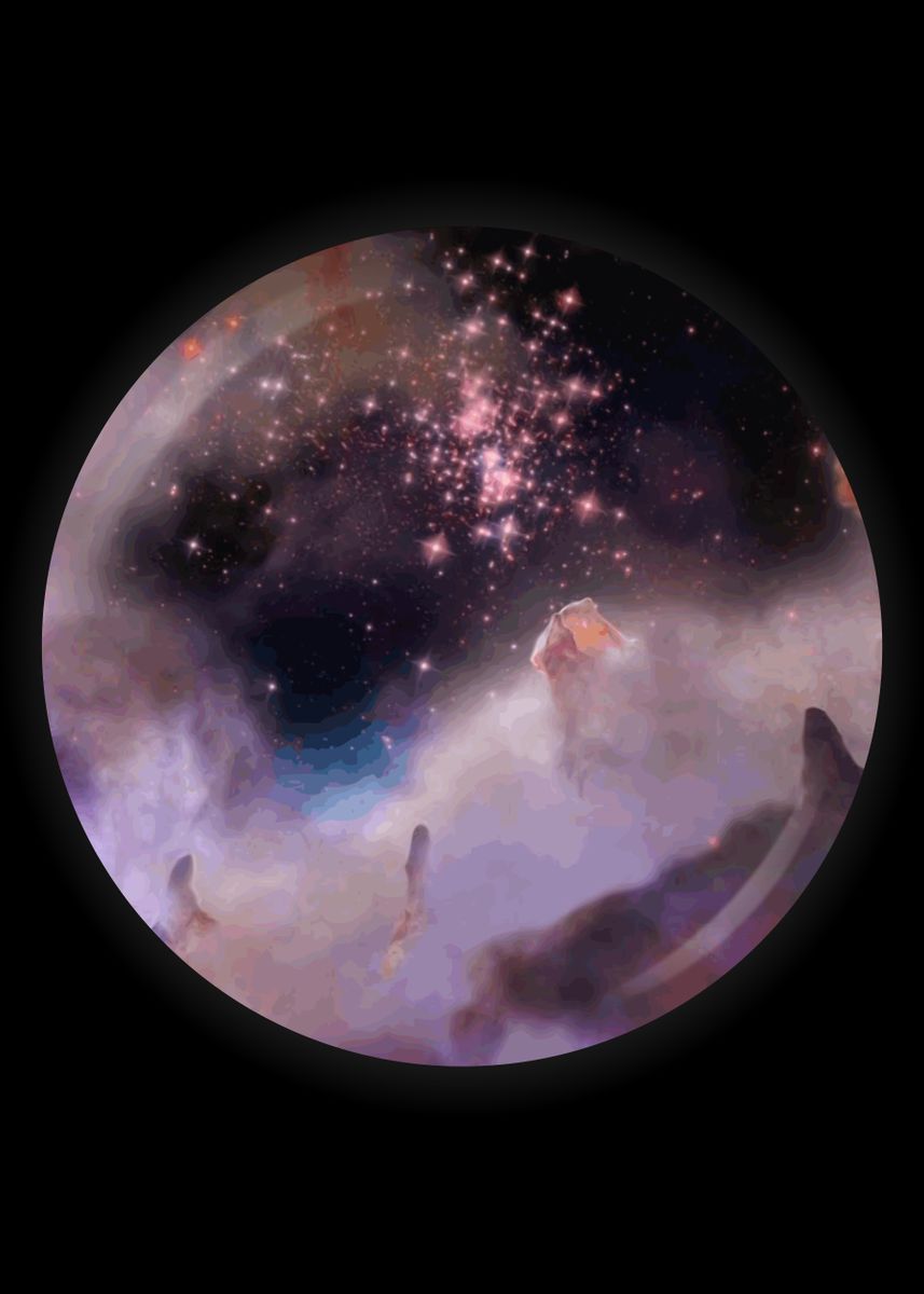 'Star Cluster' Poster, picture, metal print, paint by Josh B | Displate