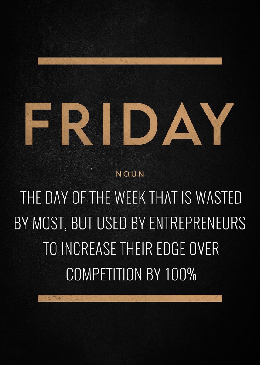 'Friday' Poster, picture, metal print, paint by Conceptual Photography ...