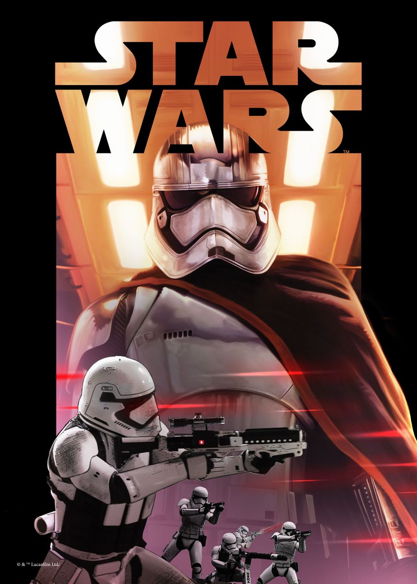 'Cpt. Phasma' Poster, picture, metal print, paint by Star Wars | Displate
