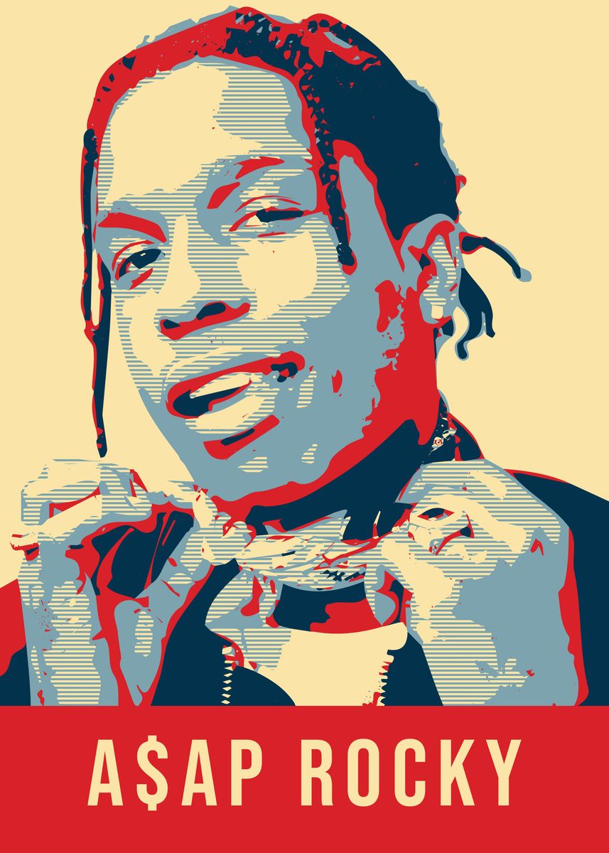 'Asap Rocky' Poster by Yanz Studio | Displate