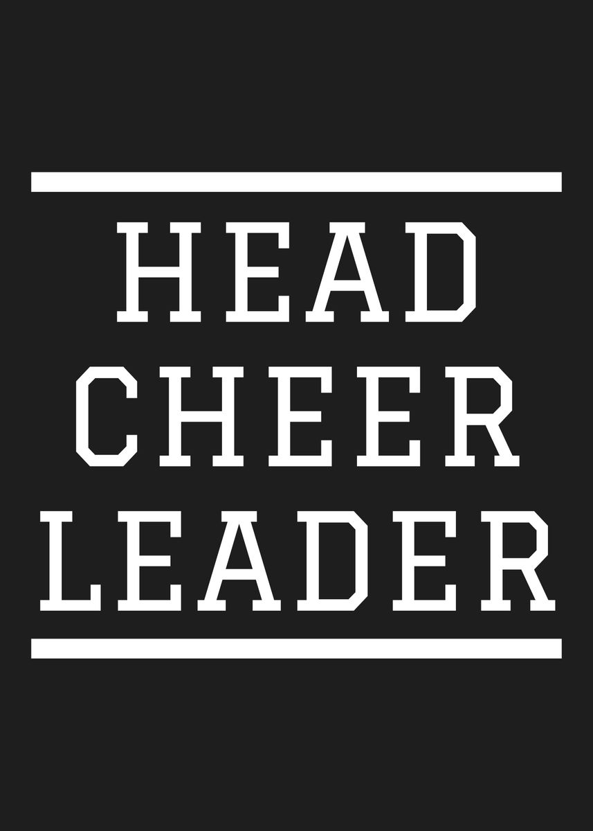 'Head Cheerleader' Poster by TheGiftHub | Displate