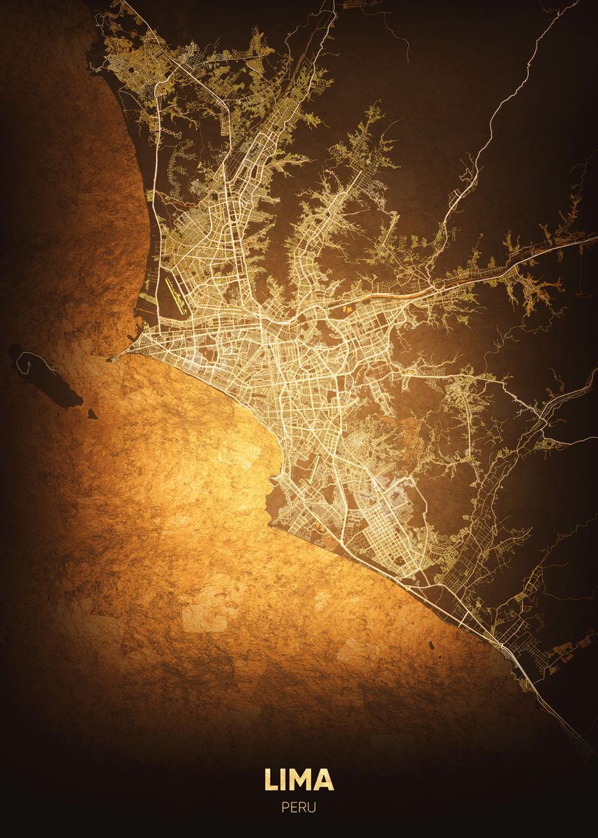 'lima Peru' Poster by SplashDesign | Displate