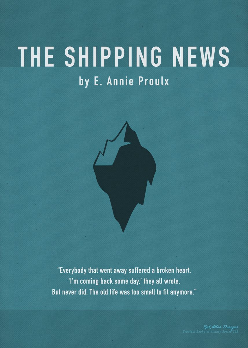 'The Shipping News Book Art' Poster, picture, metal print, paint by ...