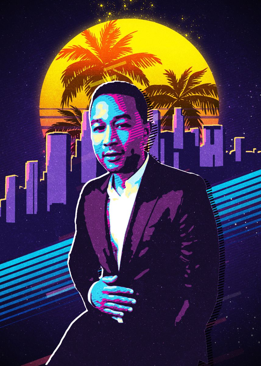 'John ' Poster, picture, metal print, paint by NiceAndBetter studio ...