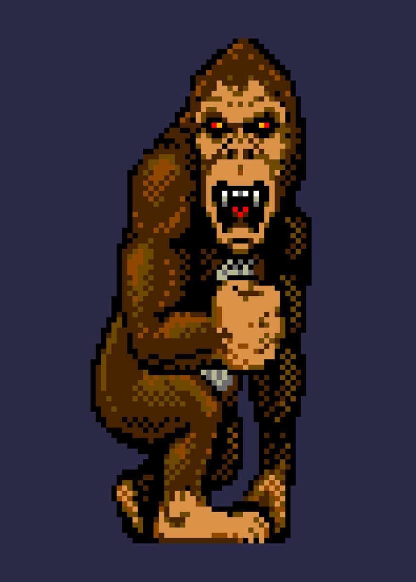 'Rampage George' Poster, picture, metal print, paint by PixieFlow ...