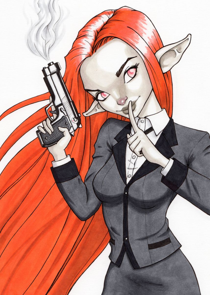 'Shhh Quiet' Poster by Drawzooka | Displate