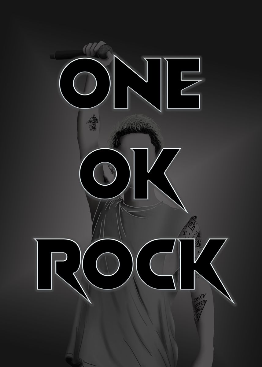 'One Ok Rock Poster' Poster, picture, metal print, paint by Miguel ...