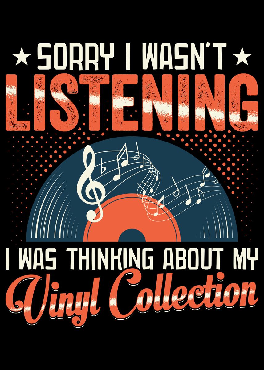 'Vinyl Records Collection' Poster, picture, metal print, paint by LaLou ...