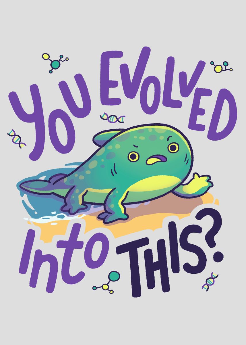 'Darwin Evolution Science' Poster, picture, metal print, paint by ...