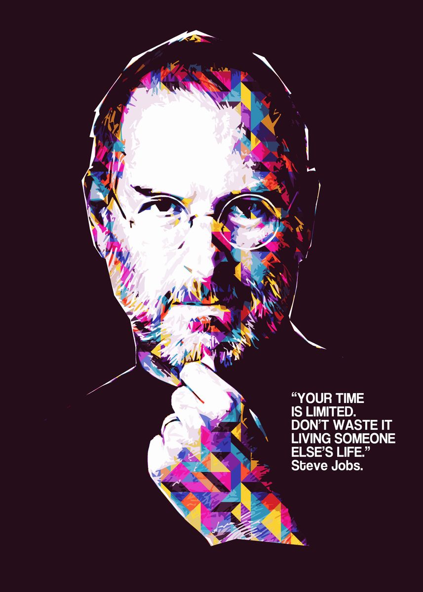 'STEVE JOBS QUOTE' Poster, picture, metal print, paint by MoveUp | Displate